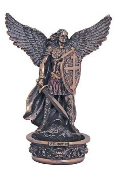Saint Michael Archangel Holy Water Font For Table Or Wall – Beattitudes ...