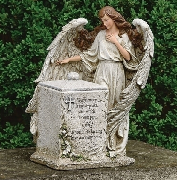 Memorial Angel Box Garden Grave Or Home – Beattitudes Religious Gifts