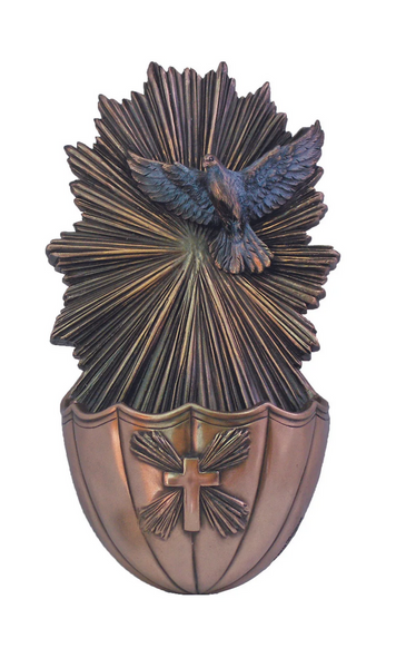 Holy Spirit Dove Jesus Holy Water Font – Beattitudes Religious Gifts