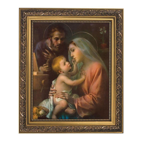 Holy Family Print In Ornate Gold Frame – Beattitudes Religious Gifts