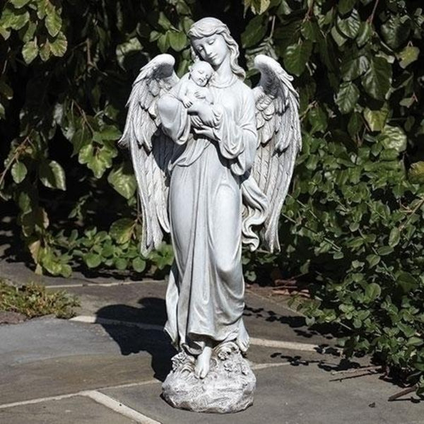 Angel Holding Baby Memorial Miscarriage Baby Statue – Beattitudes ...