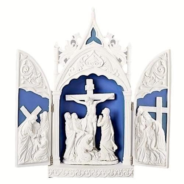 Crucifixion of Jesus Triptych Scene With Opening Doors Easter Gift ...