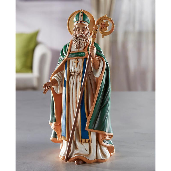 Saint Patrick Irish Statue 8 Inch Tall – Beattitudes Religious Gifts