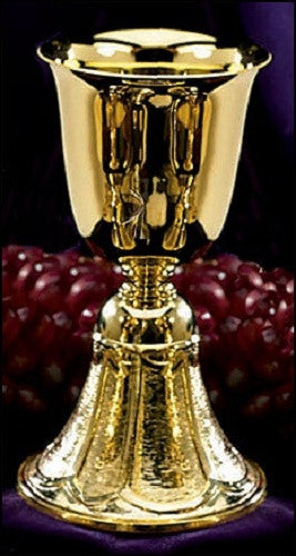 Gold Plated Common Communion Cup Large For Church Mass Altar Service ...