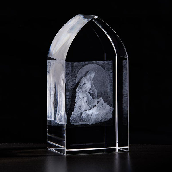 Enkel Nativity Farget Glass