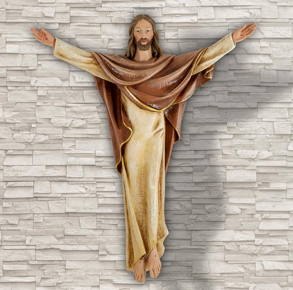 Risen Jesus 24 Inch Wall Sculpture – Beattitudes Religious Gifts